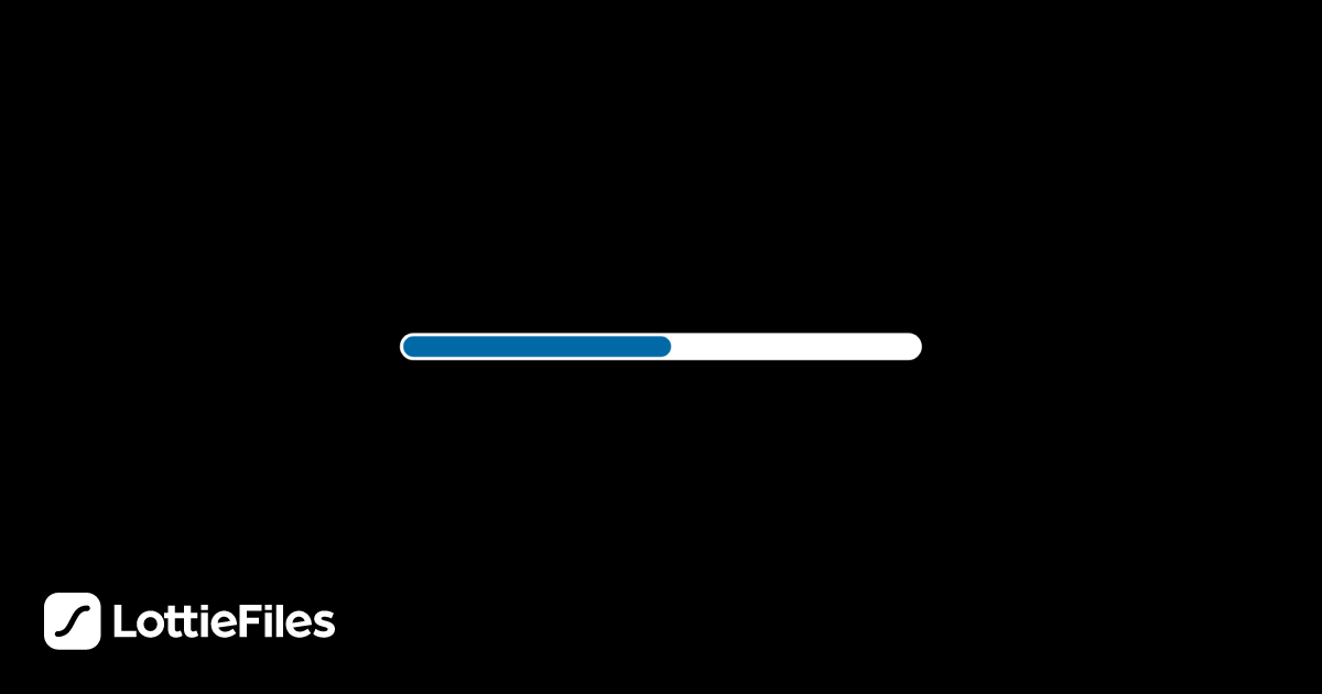 Free progress bar Animation by Karthik Ramamurthy | LottieFiles