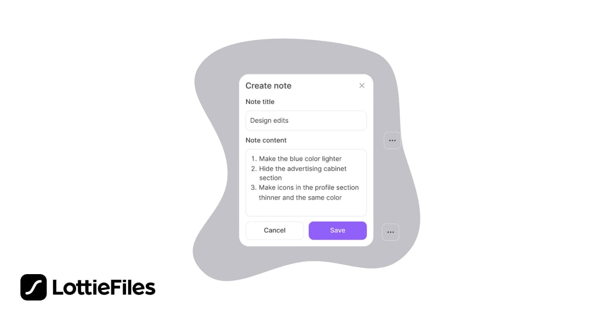 Free Animation of the "Notes" section Animation by Vladislav ...