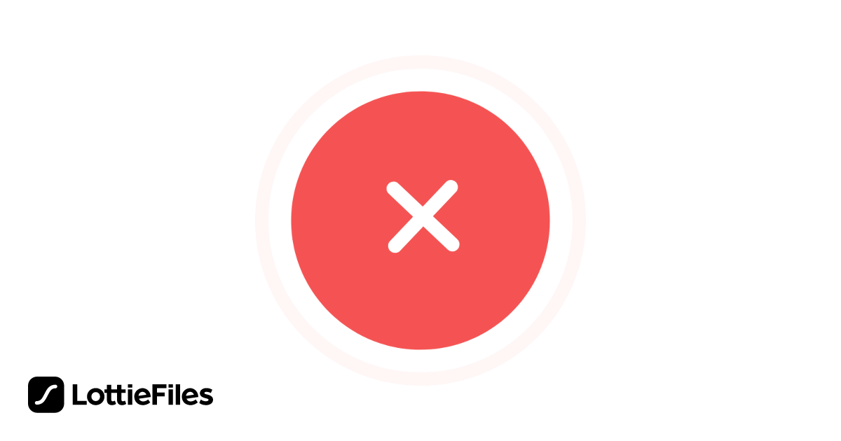 Free failed Animation by Mohammed Rashid | LottieFiles