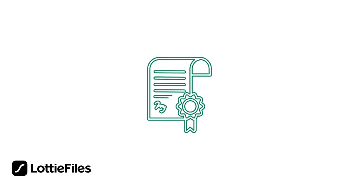 Free Certificate badge animation Animation by MrSaid Djuraev | LottieFiles