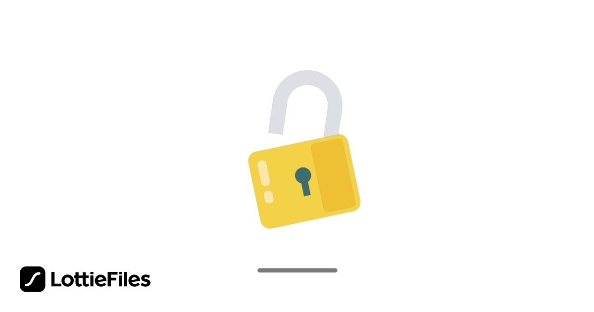 Free Lock Animation by Ahmed Butt | LottieFiles