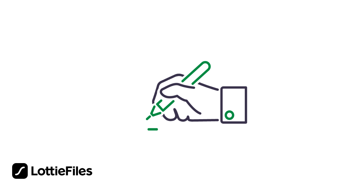 Free green hand Animation by Santiago Pérez | LottieFiles