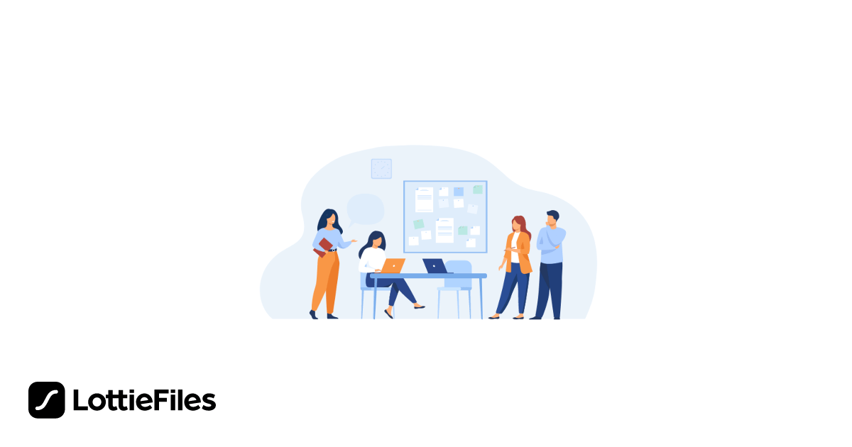 Free Colleagues Working Together. Animation by Boltbite | LottieFiles