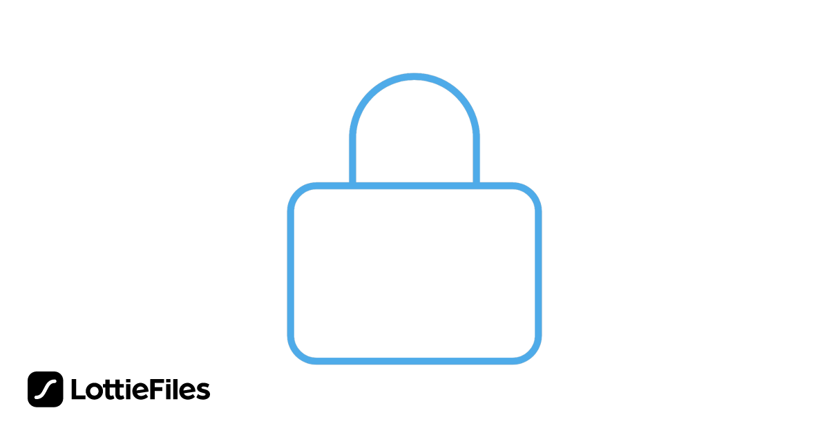 Free Security lock icon Lottie JSON animation Animation by Tinymotion ...