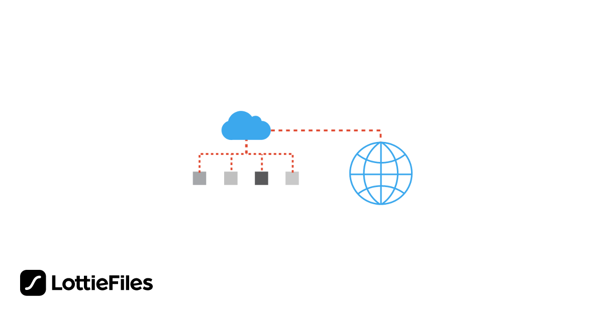 Free Cloud Internet Servers Animation by Tanjil Mahmud | LottieFiles