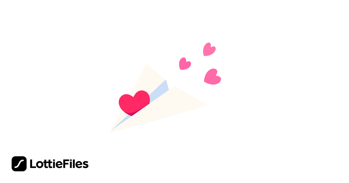 Free Paper Plane Heart Animation by MRPOR | LottieFiles