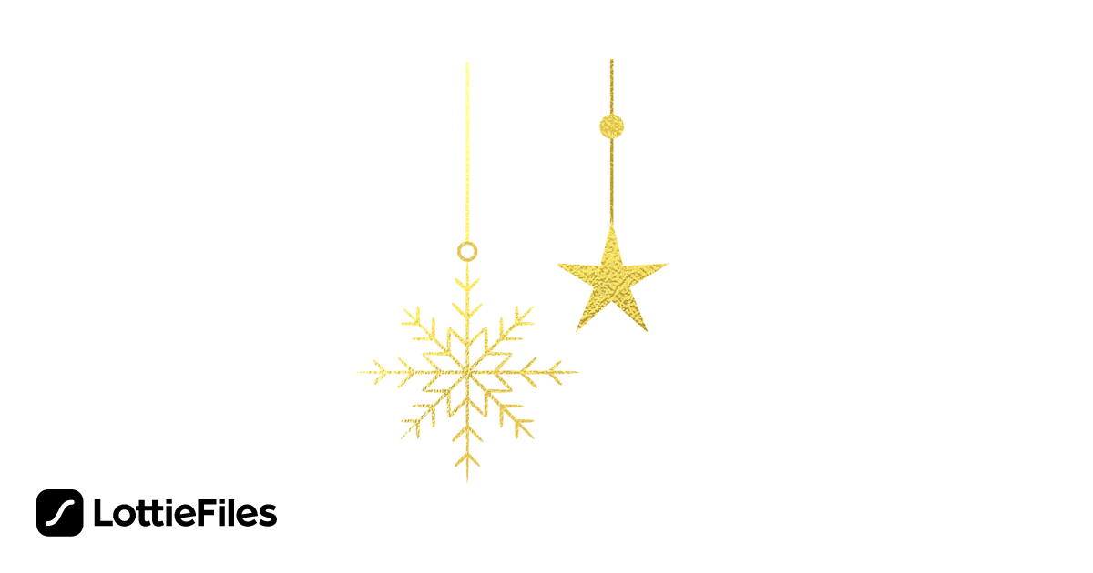Free Hanging Star Decoration Animation by Khun Bajah | LottieFiles