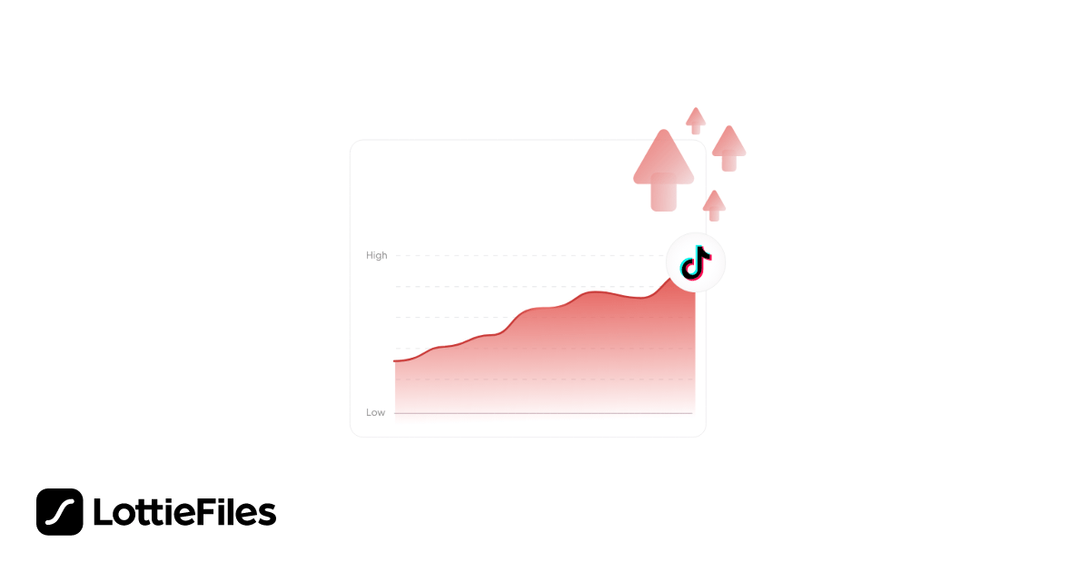 Free TikTok Stats Going Up Animation by Martin Mrmach | LottieFiles