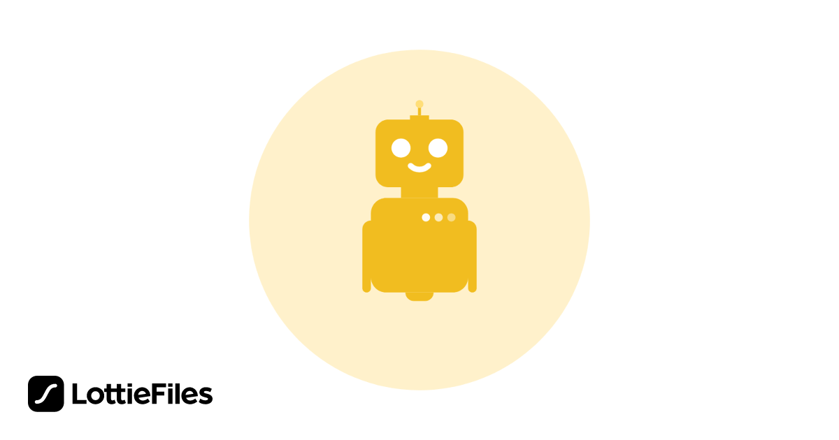 Free yellow bot Animation by Andrin Knoll | LottieFiles
