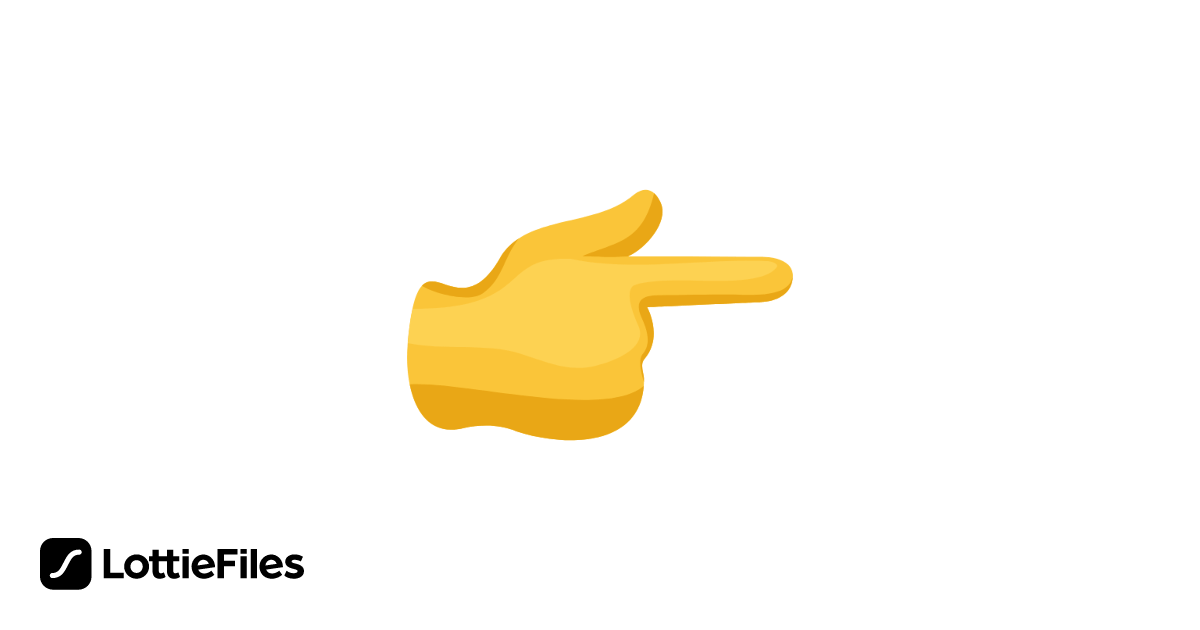 Free Backhand Index Pointing Right Animation by Samed Çetin | LottieFiles