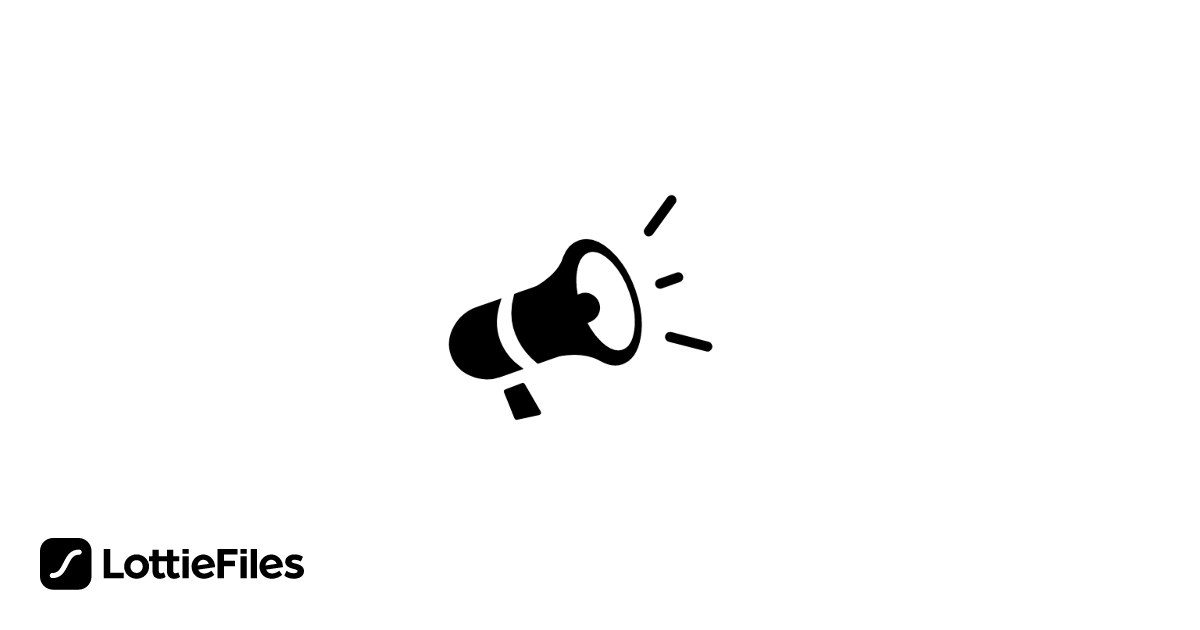 Free Megaphone alert Animation by Samuel Osborne | LottieFiles