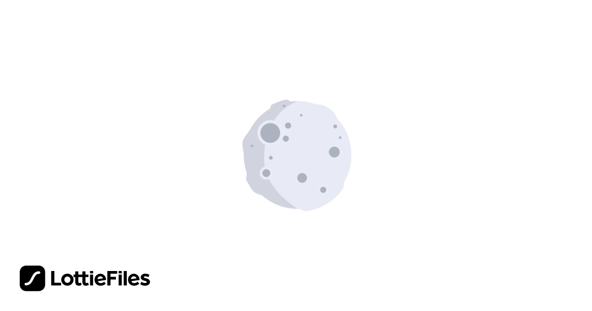 Free moon without stars Animation by Arifa Hussain | LottieFiles