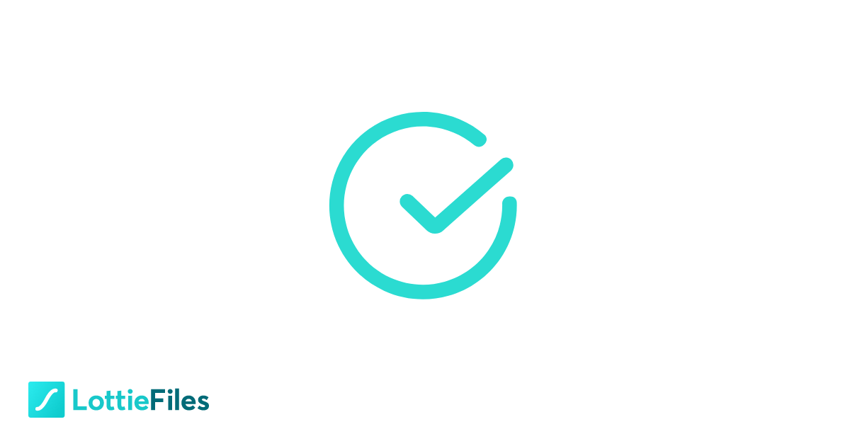 Circular check mark by Dilara Akcakoca - LottieFiles