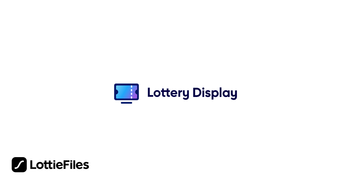 Free LOTTERY DISPLAY LOGO Animation by Shakil Ali | LottieFiles