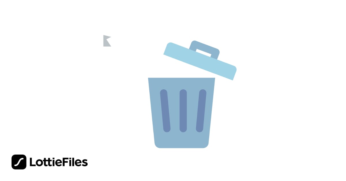 Free A Simple Trash bin Animation by Erick Daniel Juarez Gil | LottieFiles