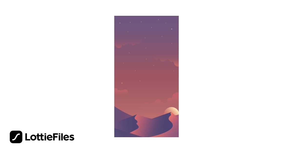 Free Day to Night Cycle Animation by Ejub Hadžić | LottieFiles