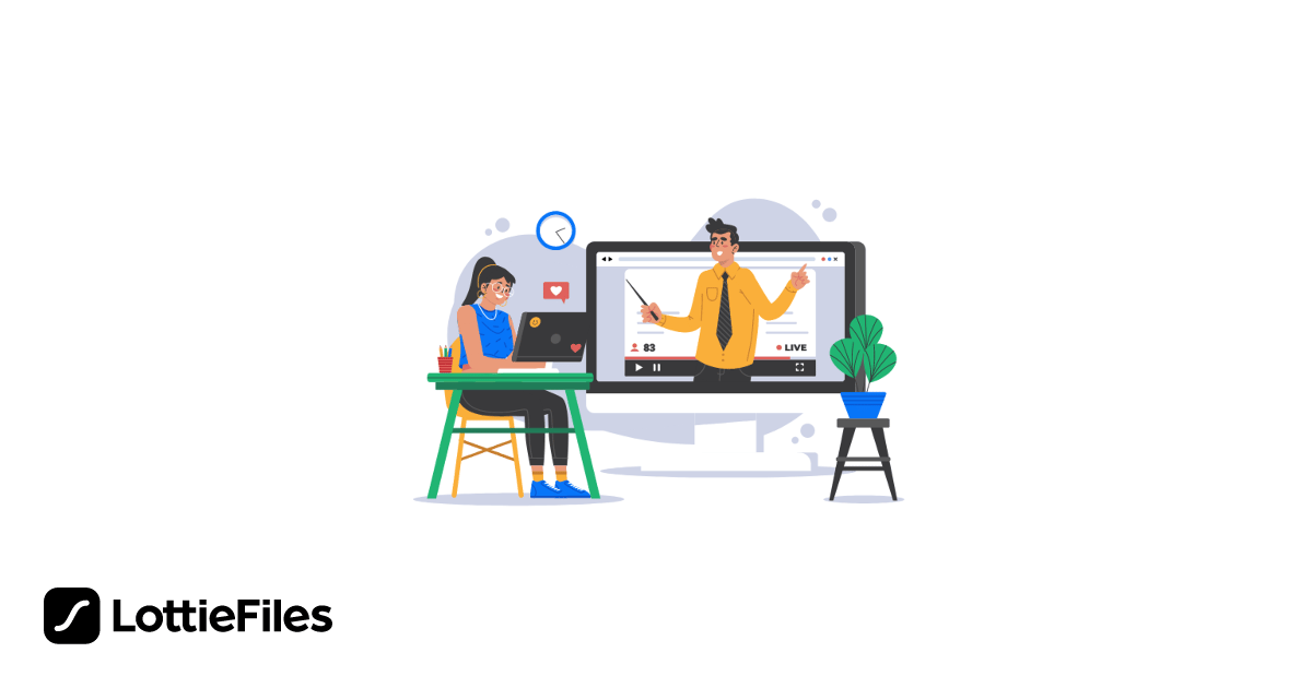 Free Online Learning Animation by Flowrame | LottieFiles