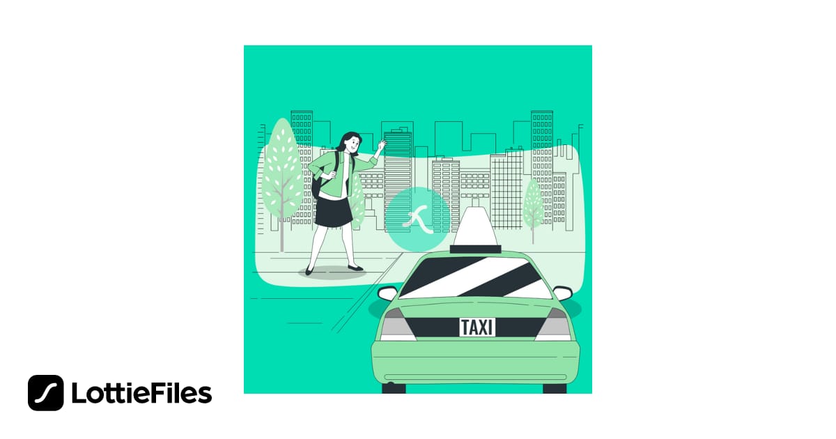 Free Calling taxi Lottie JSON animation Animation by Tinymotion ...