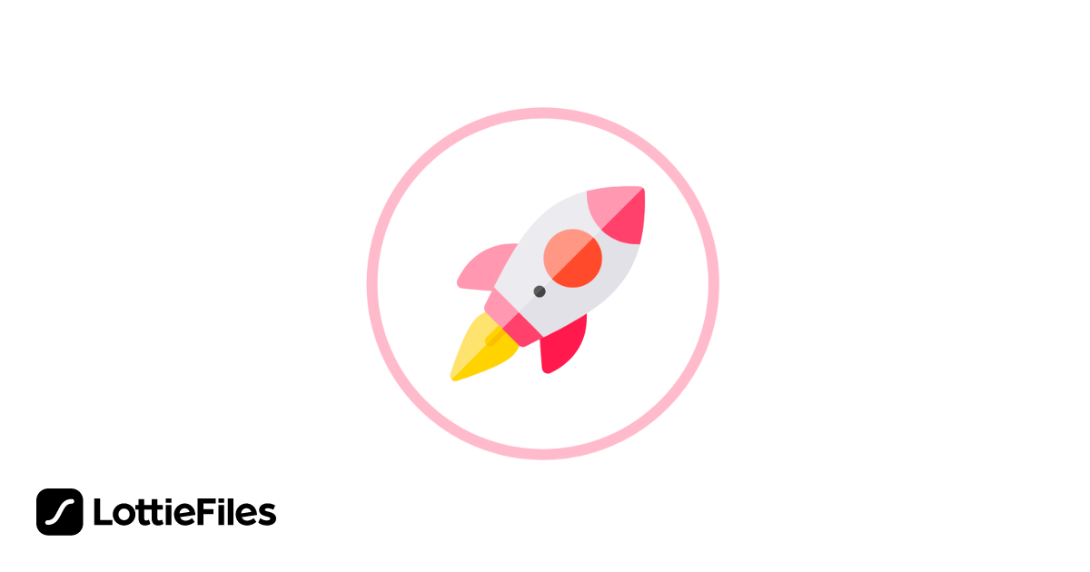 Free Pink Rocket Launch Animation by Anika Bernstein | LottieFiles