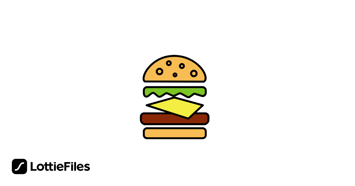 Free Burger icon Animation by Dzvinka F. | LottieFiles