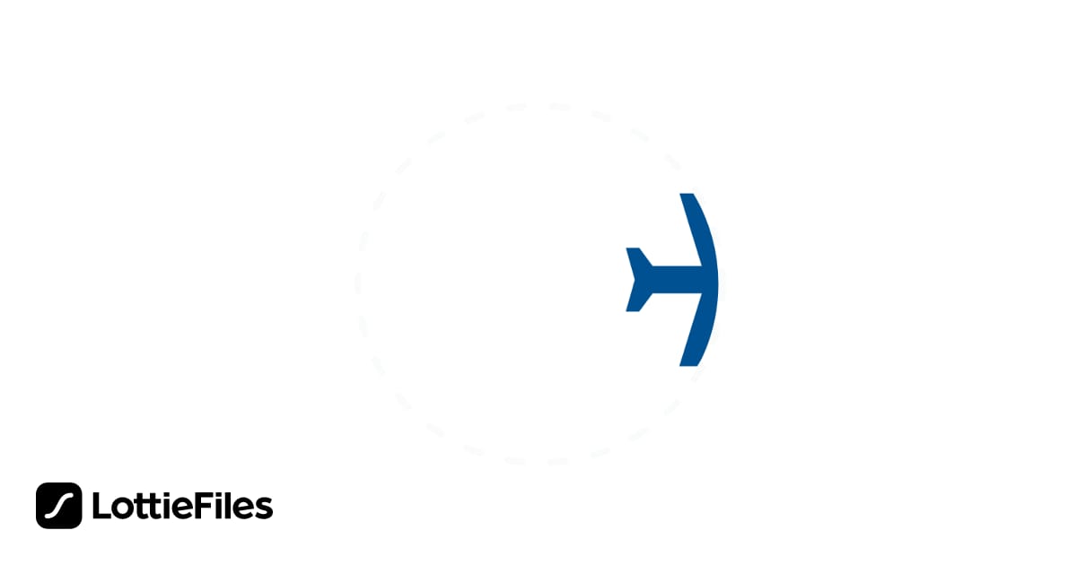 Free Loading Plane Animation by Hoàng Nguyễn | LottieFiles