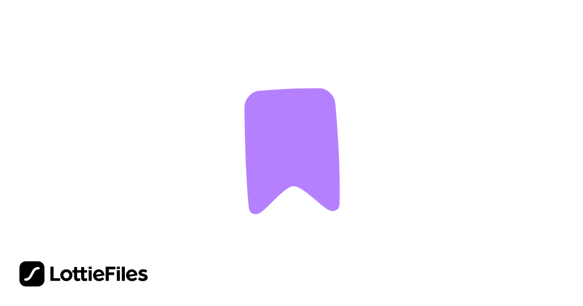 Free Bookmark Animation by James Clement | LottieFiles