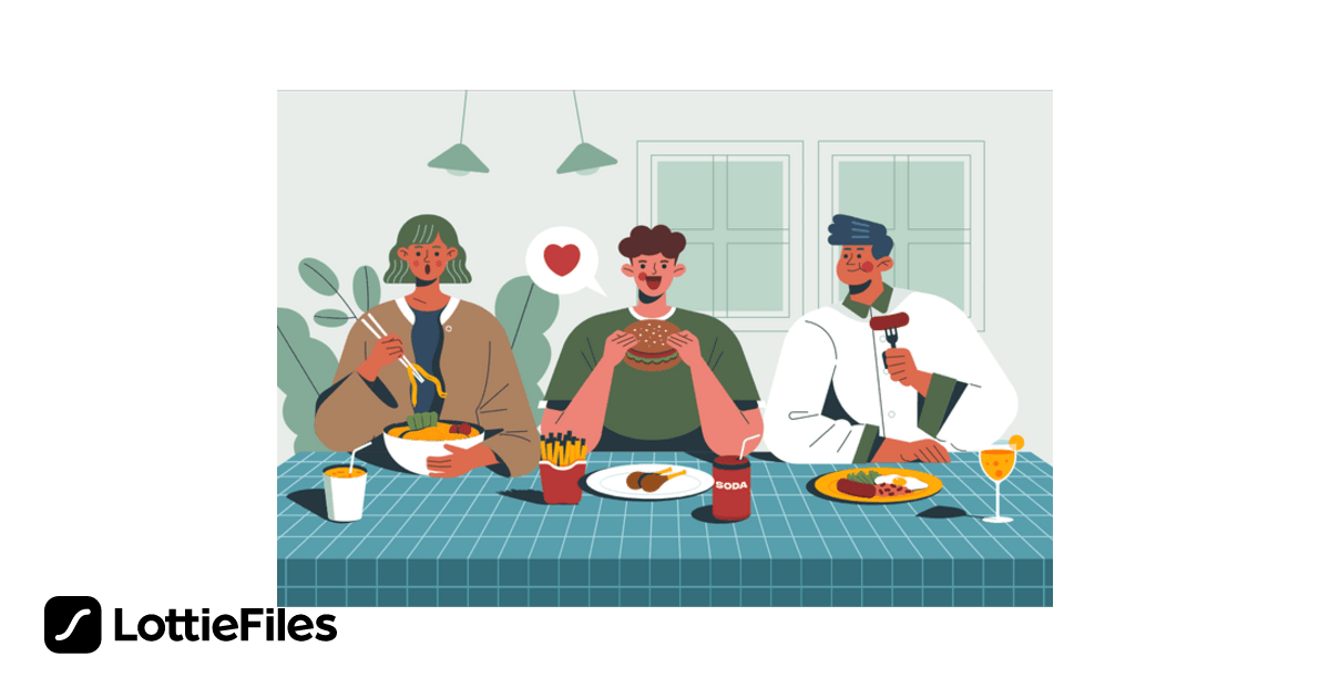 Free Eating Fast food Animation by Rafsan Hossain Khan | LottieFiles