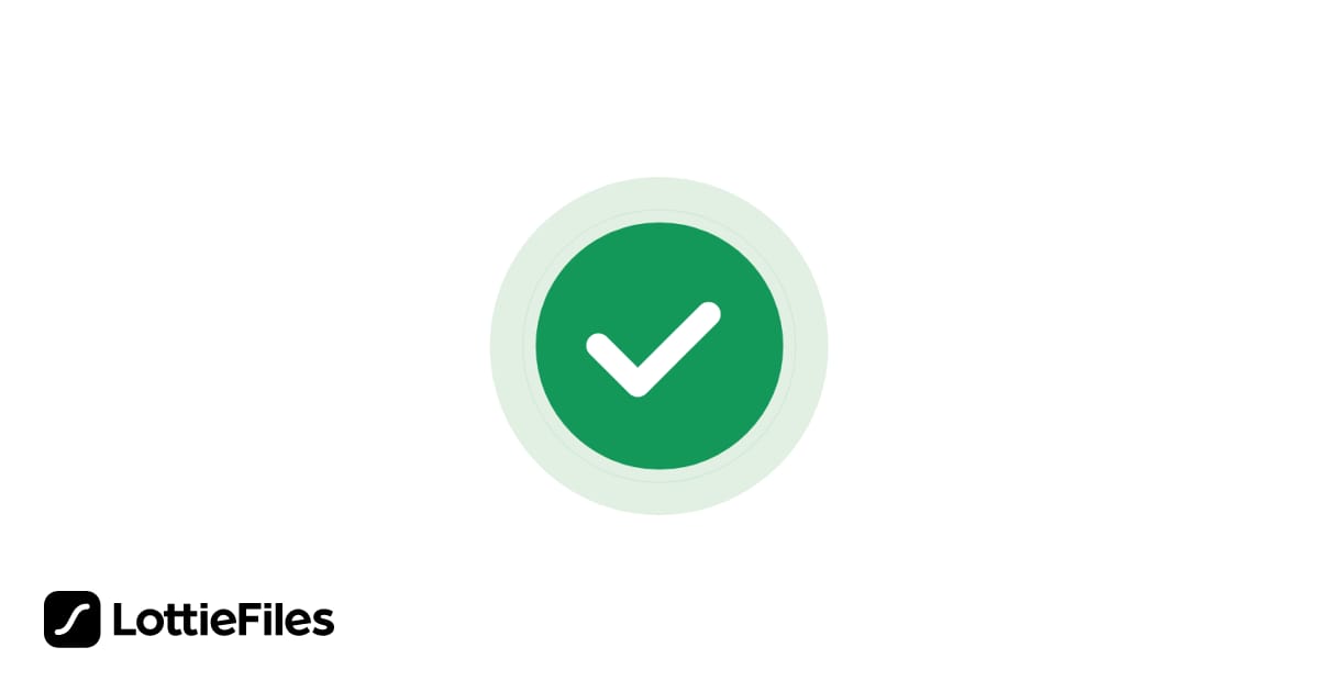 Free Check Animation by Suhas Sp | LottieFiles