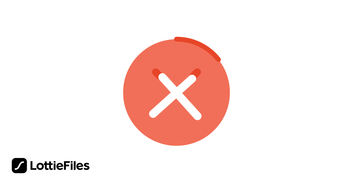 Free Rejected Animation by Selvaraj | LottieFiles