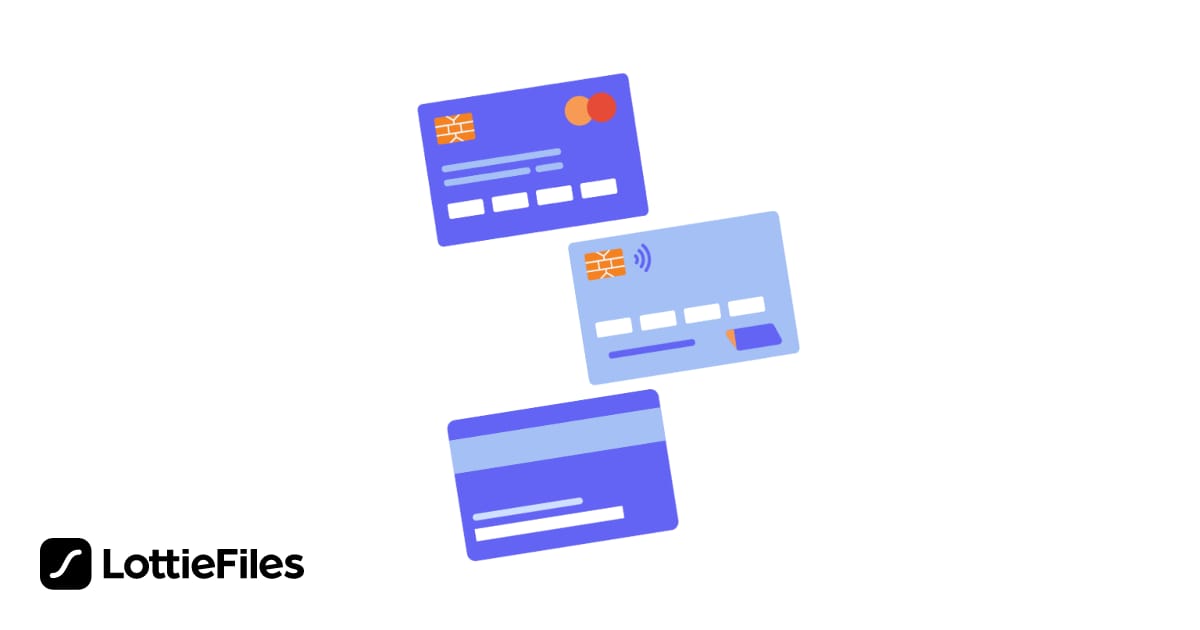 Free credit cards Animation by Emily Sanchez | LottieFiles