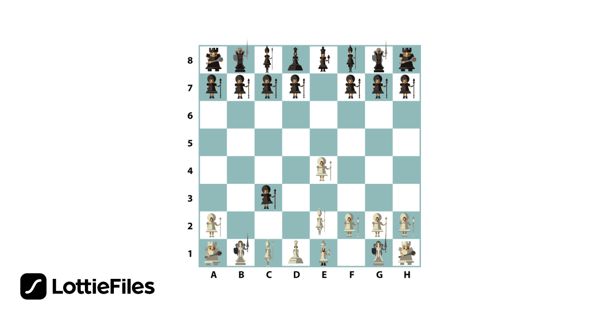 Free Chess animated pieces Animation by Joana Barreira | LottieFiles