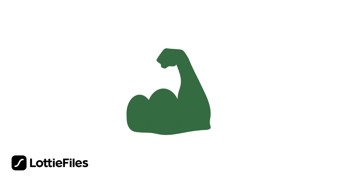 Free arm muscle flex Animation by Lena Seeleuther | LottieFiles