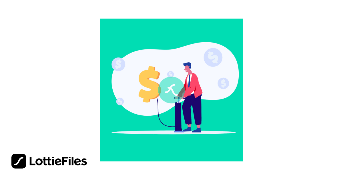 Free Money growth Lottie JSON animation Animation by Tinymotion ...