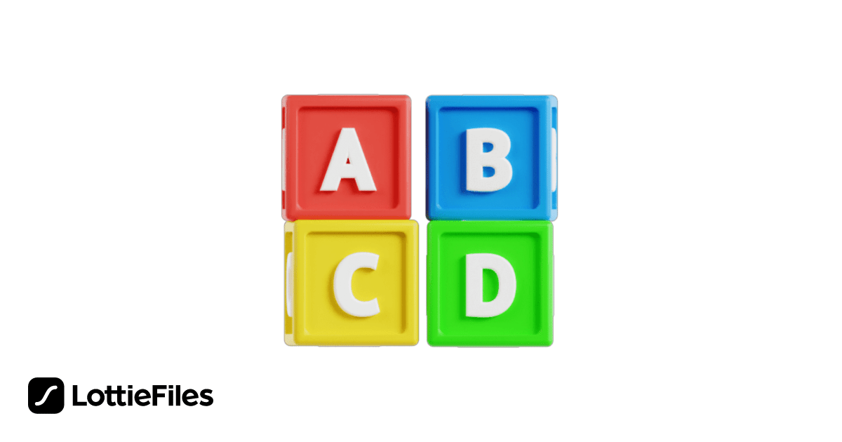 Free ABC Blocks Animation by Agung Amiansyah | LottieFiles