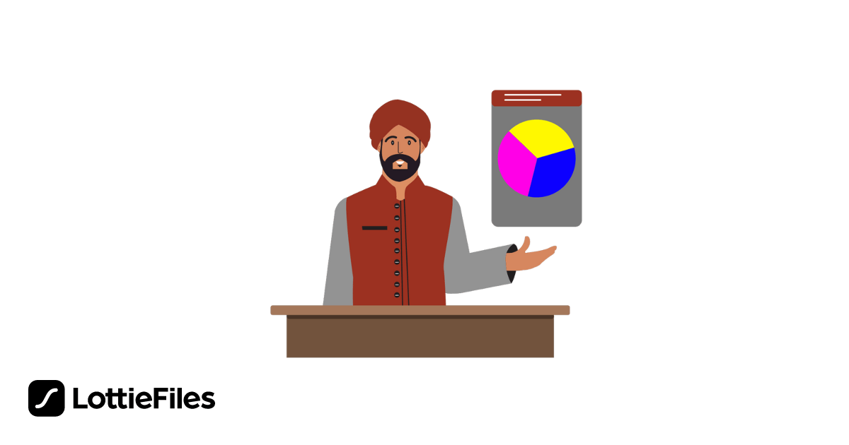 Free Character Chart Animation by Riju Shah | LottieFiles