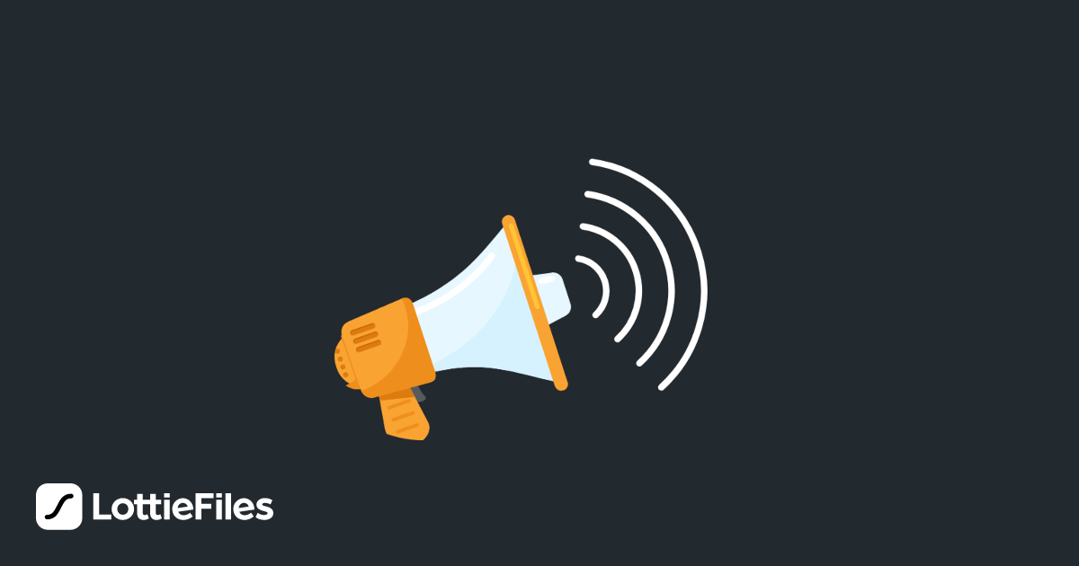 Free Loud Speaker Animation by Yesh Kunal | LottieFiles