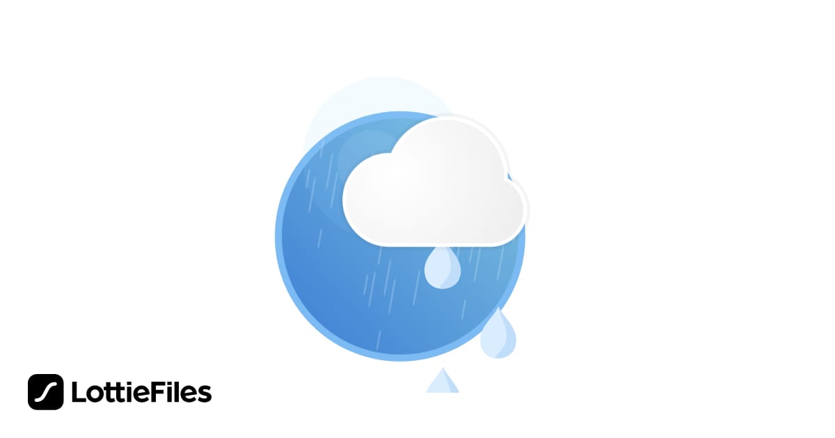 Free Weather Day - rain Animation by Adriana Mandjarova | LottieFiles