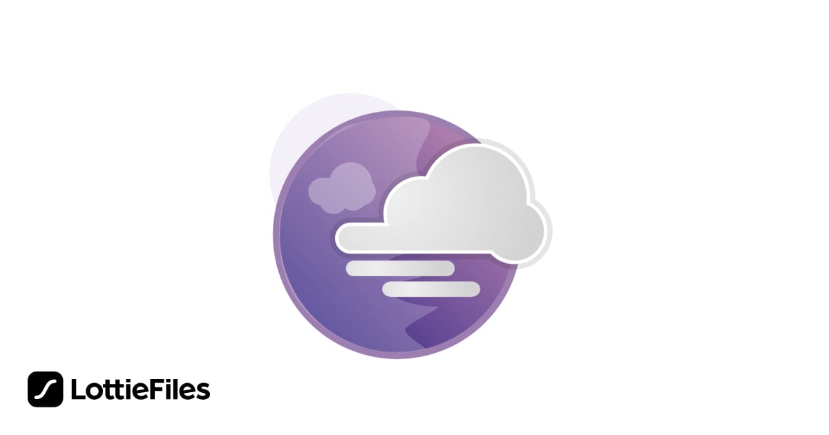 Free Weather Night - mist Animation by Adriana Mandjarova | LottieFiles