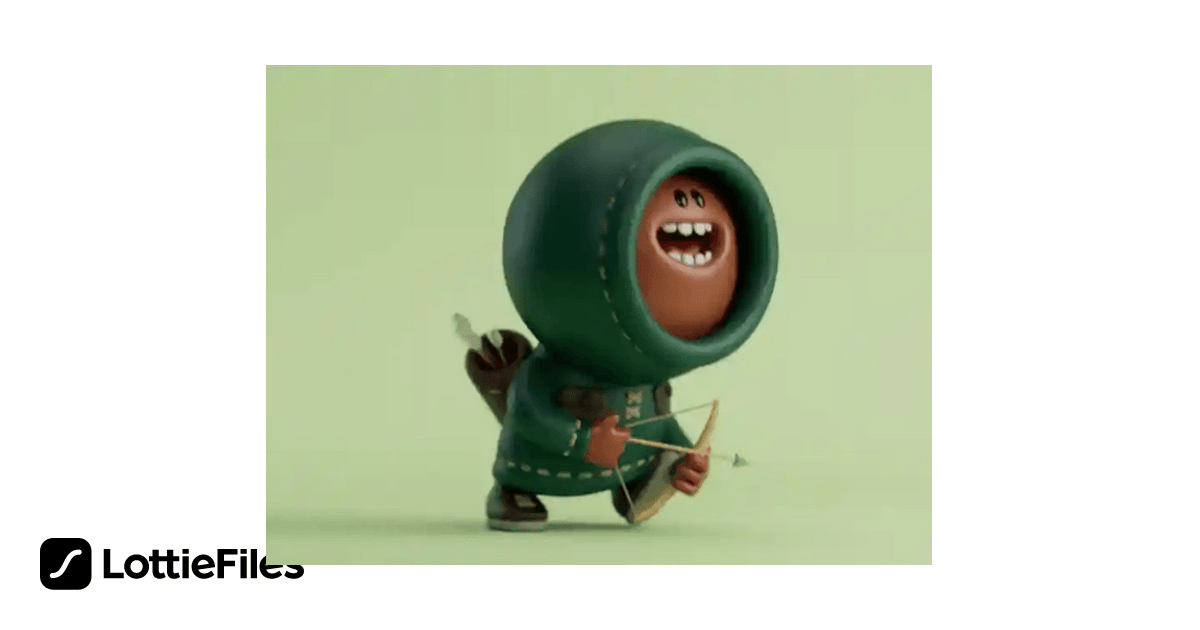 Free 3D Hunting Character Animation by Irfan Munawar | LottieFiles