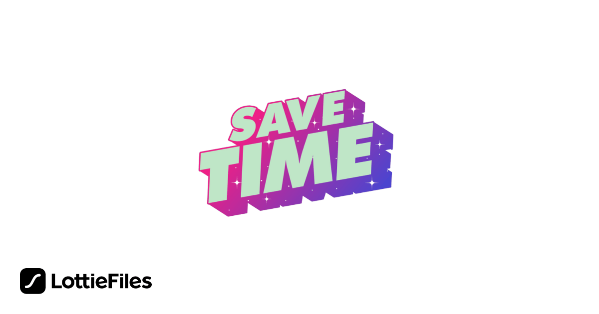 Free Save Time Loop Animation by Brian Karungani | LottieFiles