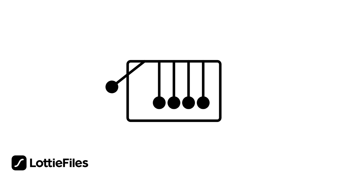 Free Newtons Cradle Black Animation by Jonathan Owens | LottieFiles