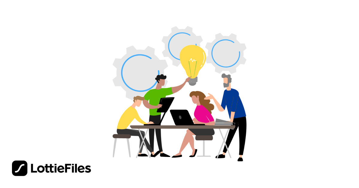 Free TeamWork Animation by Arie Botbol | LottieFiles