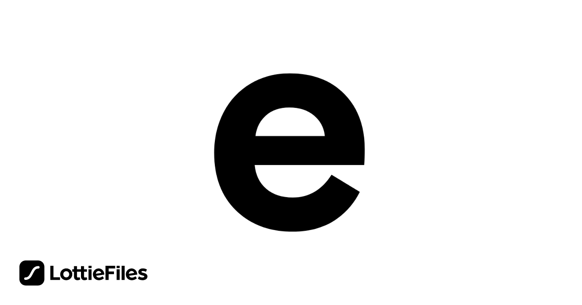 Free Letter E #3 Animation by Rita Silva | LottieFiles