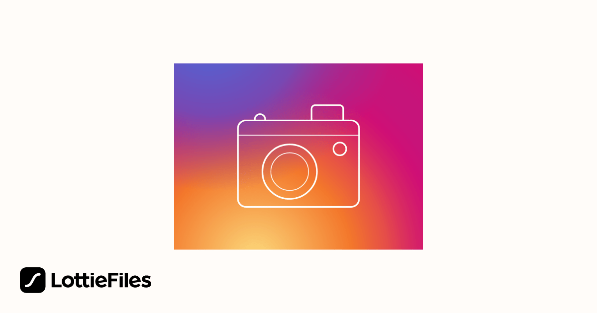 Free Insta camera Animation by Chris Gannon | LottieFiles