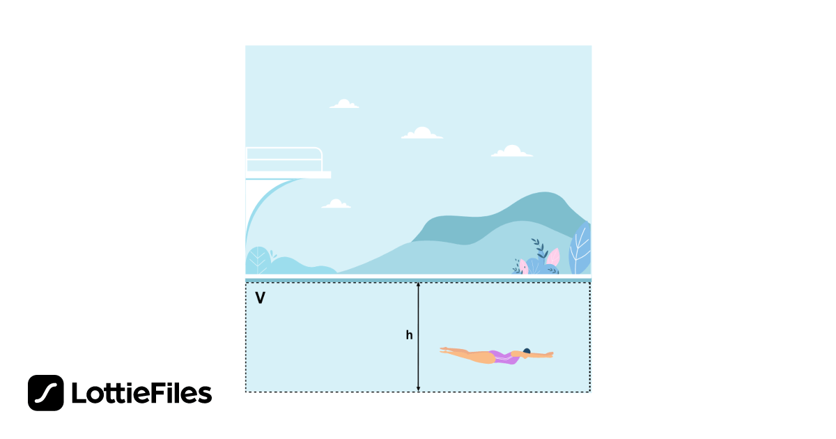 Animación gratuita de Swimmer - Calculate pressure - Fluids de Joana ...