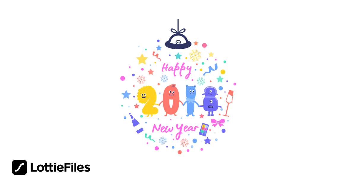 Free happy new year Animation by Hyebin Park | LottieFiles