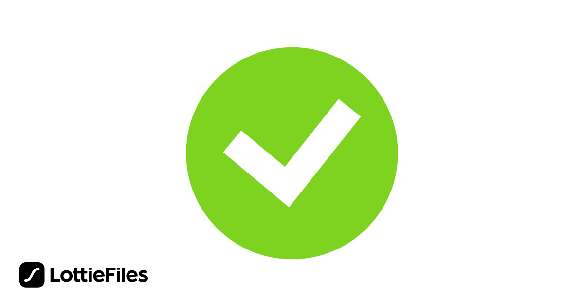 Free Check Animation by Palle Ryde | LottieFiles