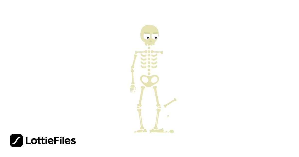 Free Skeleton Animation by Clémence Hrz | LottieFiles
