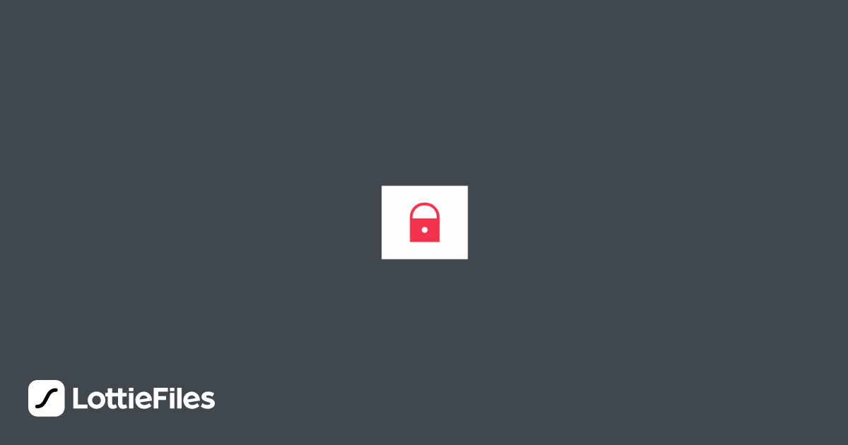 Free cube lock Animation by 打肯 | LottieFiles