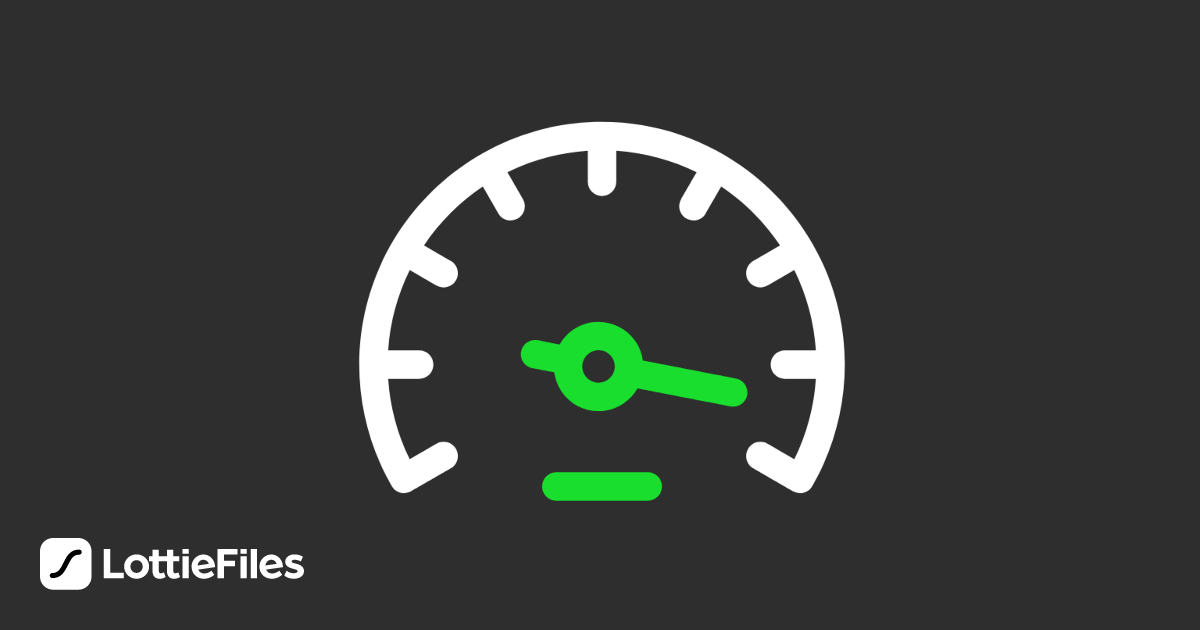Free Green Speedometer Animation Animation by Herd Media | LottieFiles